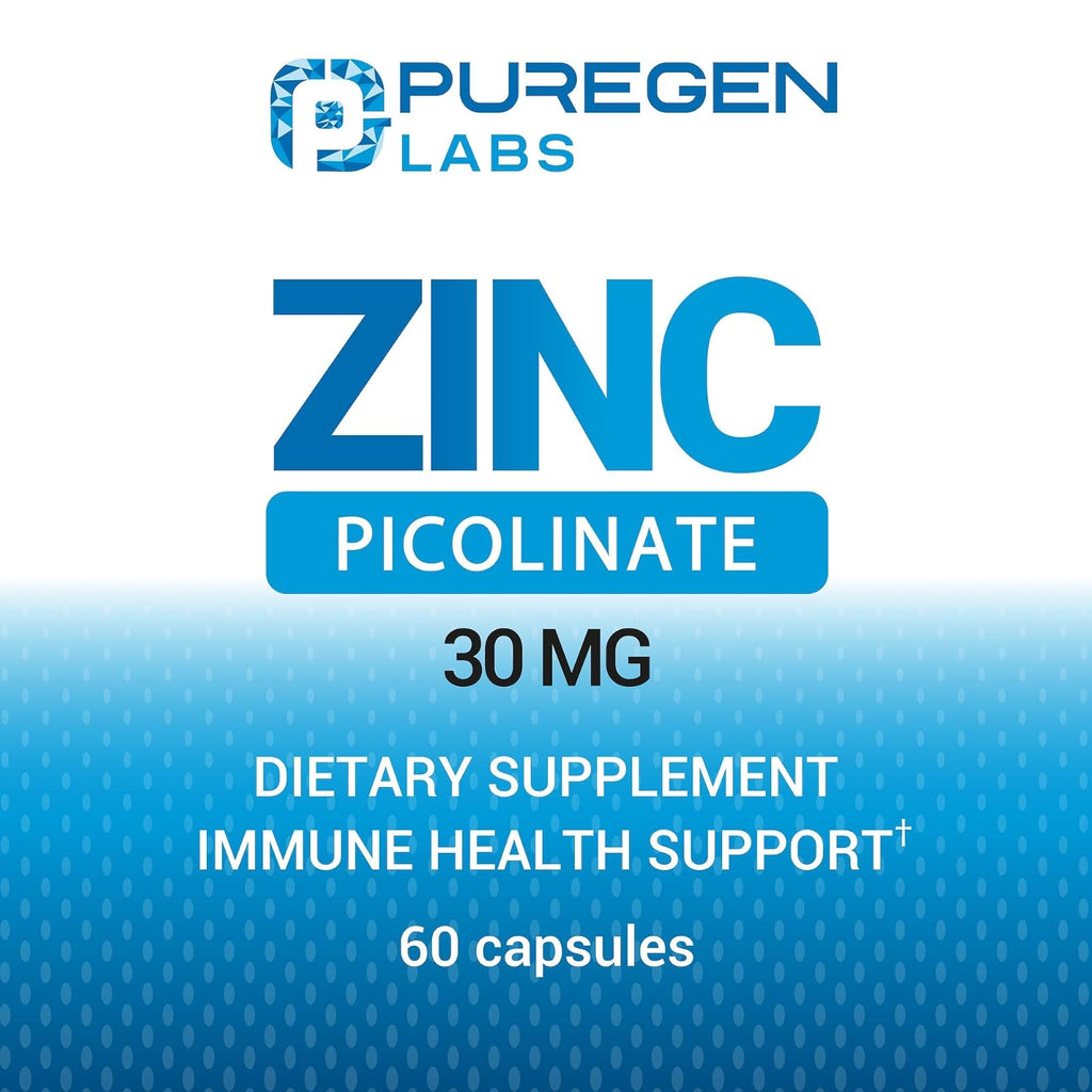 Puregen Labs zinc supplement benefits