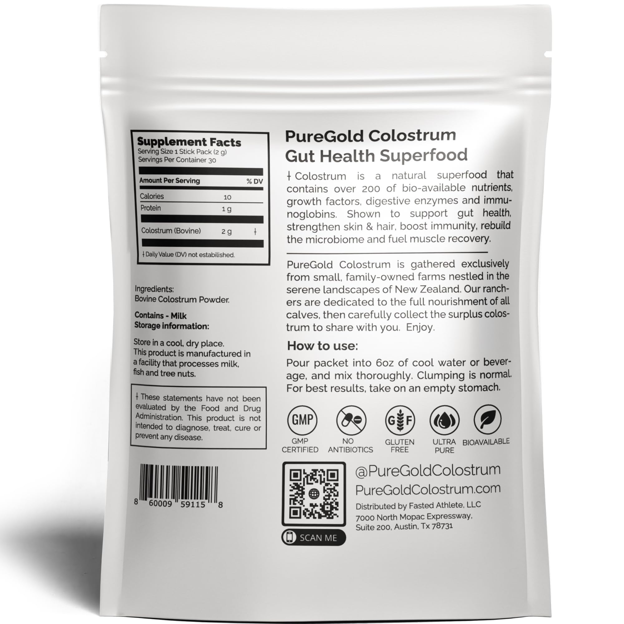 PureGold colostrum for skin radiance