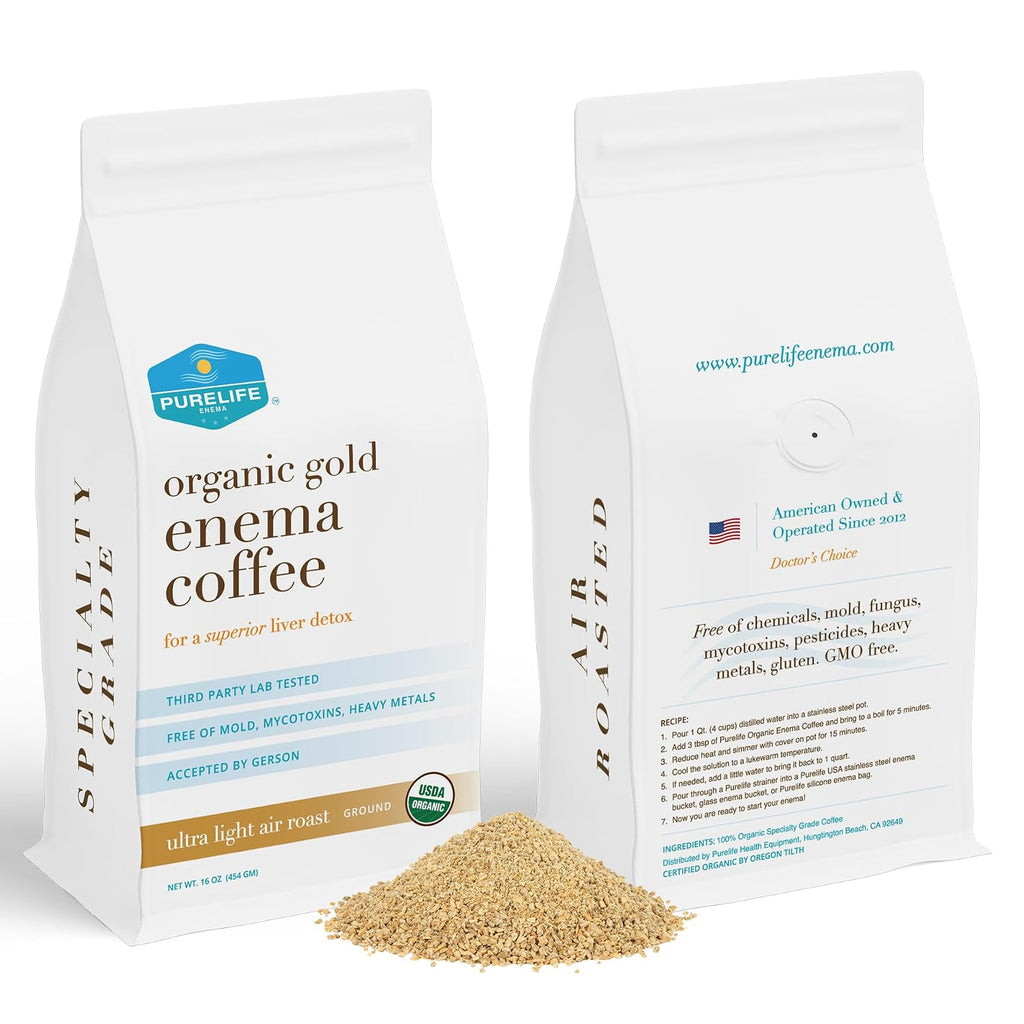 Purelife Organic Gold Enema Coffee detox benefits