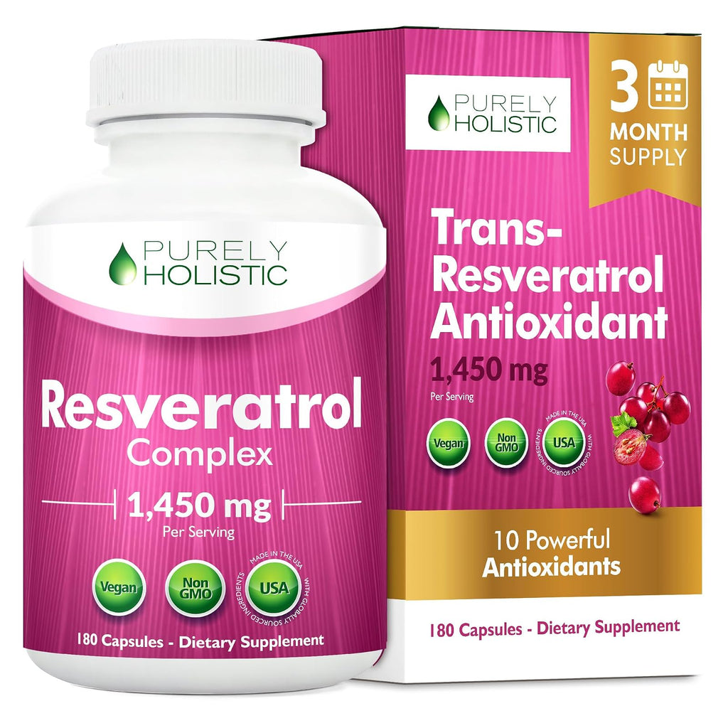Purely Holistic Resveratrol 1450 mg capsules