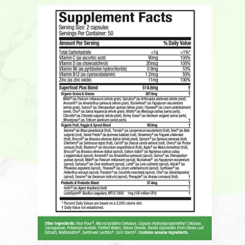 Purely Inspired Greens for overall health
