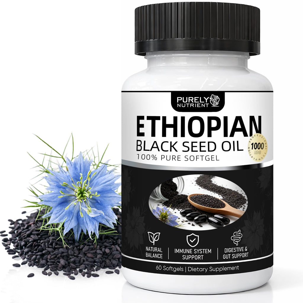 Purely Nutrient black seed oil capsules