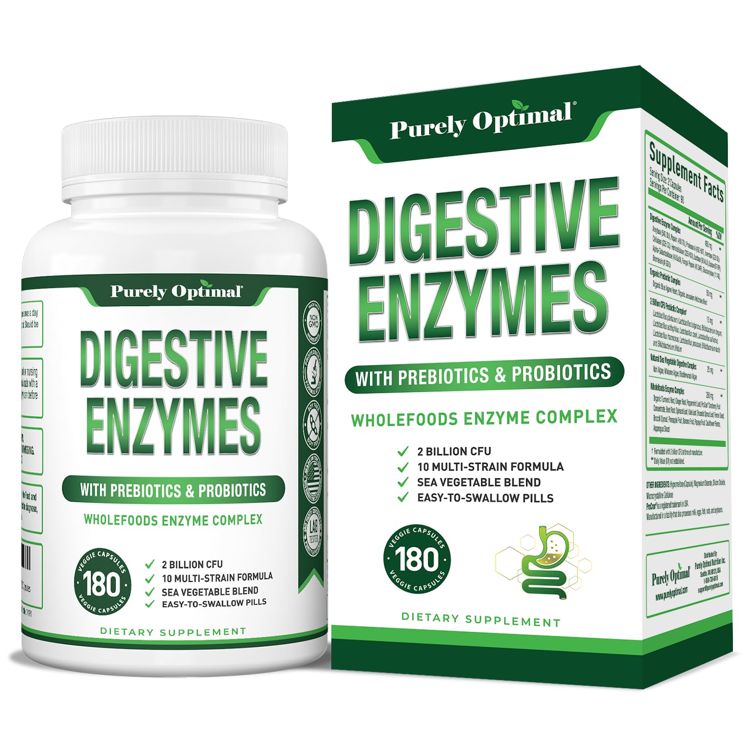Purely Optimal digestive enzymes capsules
