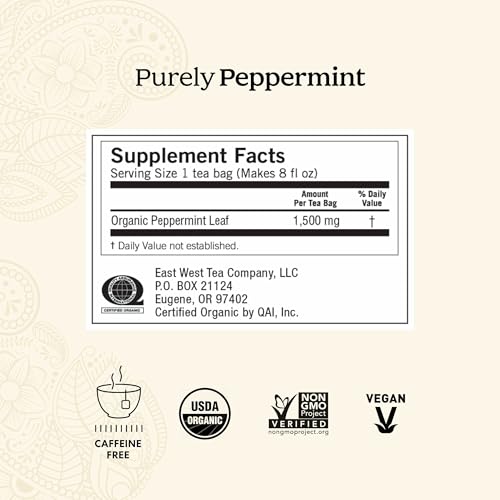 purely peppermint tea for soothing comfort