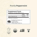 purely peppermint tea for soothing comfort