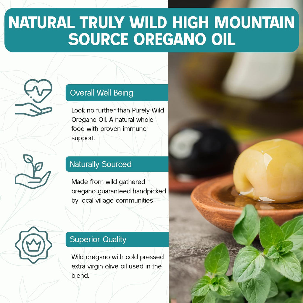 PURELY WILD oregano oil for digestion