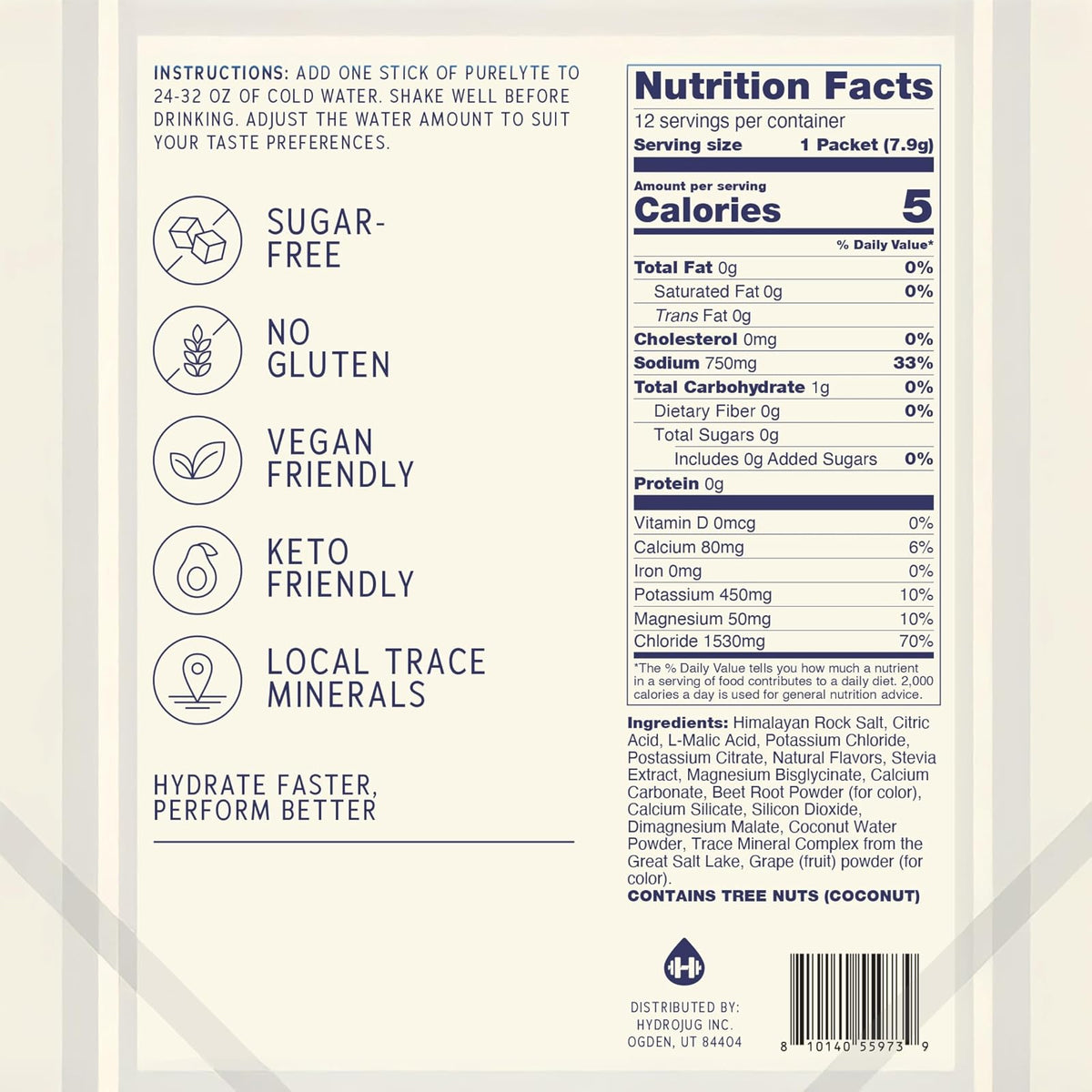 PURELYTE electrolyte packets for hydration