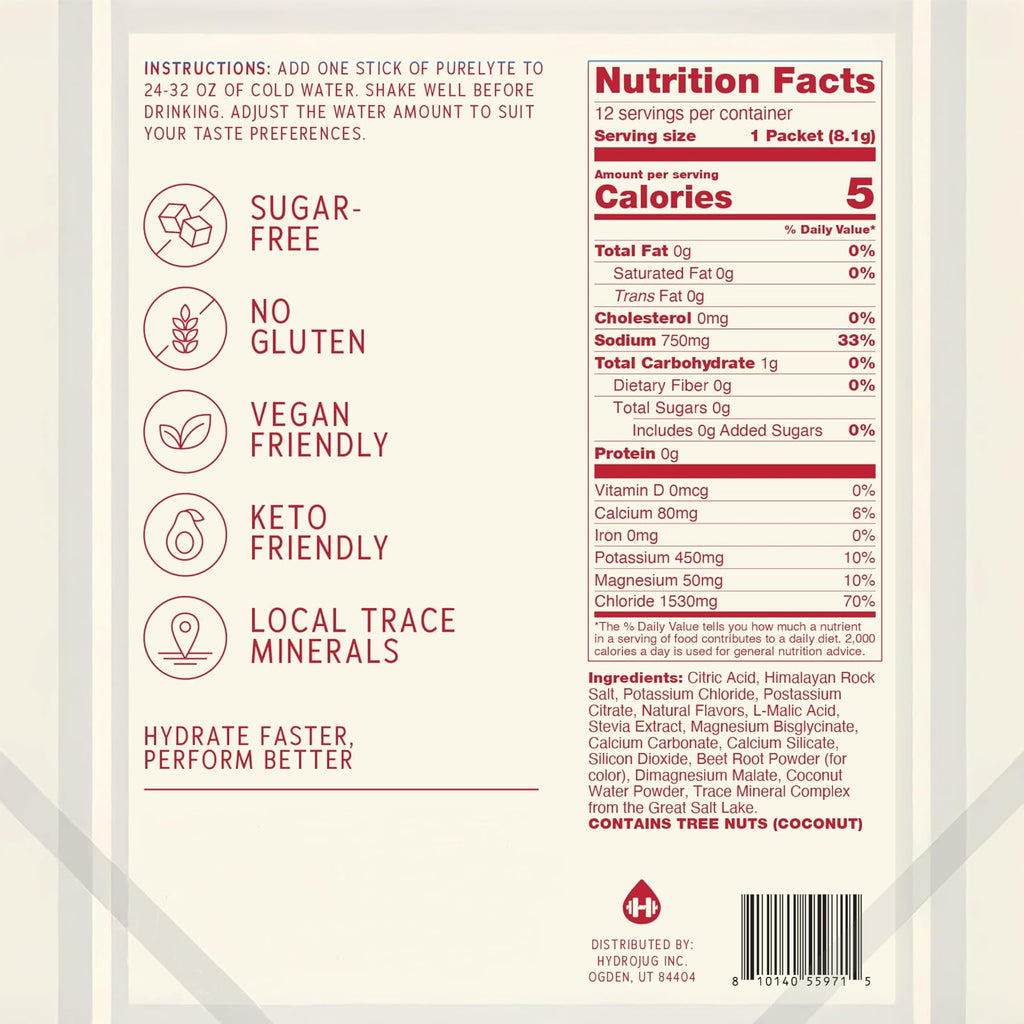 PURELYTE sports hydration packets