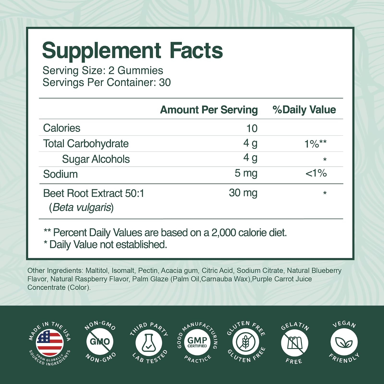 PurePremium beet root gummies for athletes