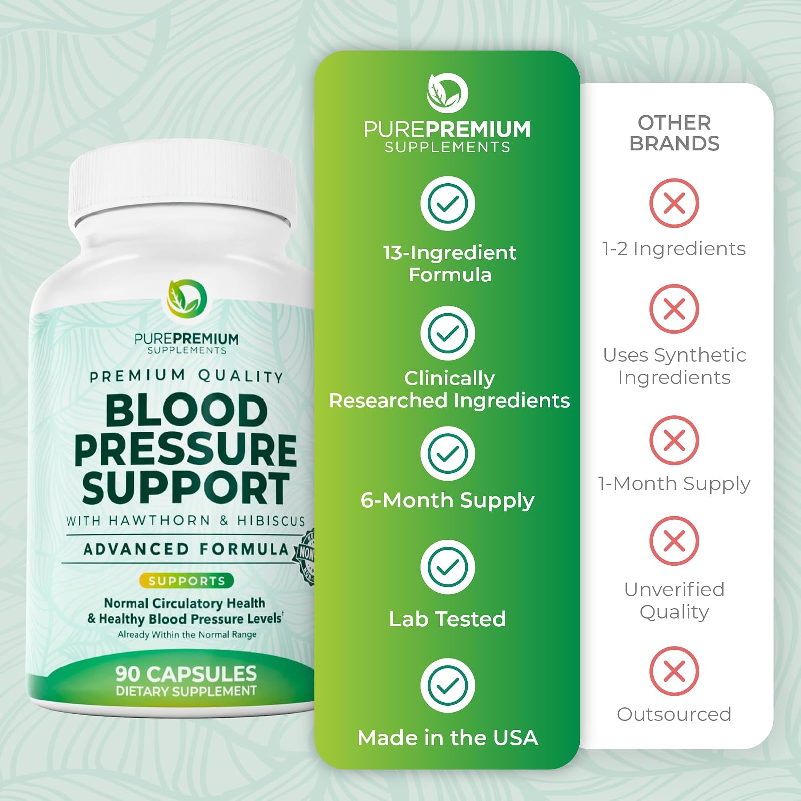PurePremium herbal blood pressure formula