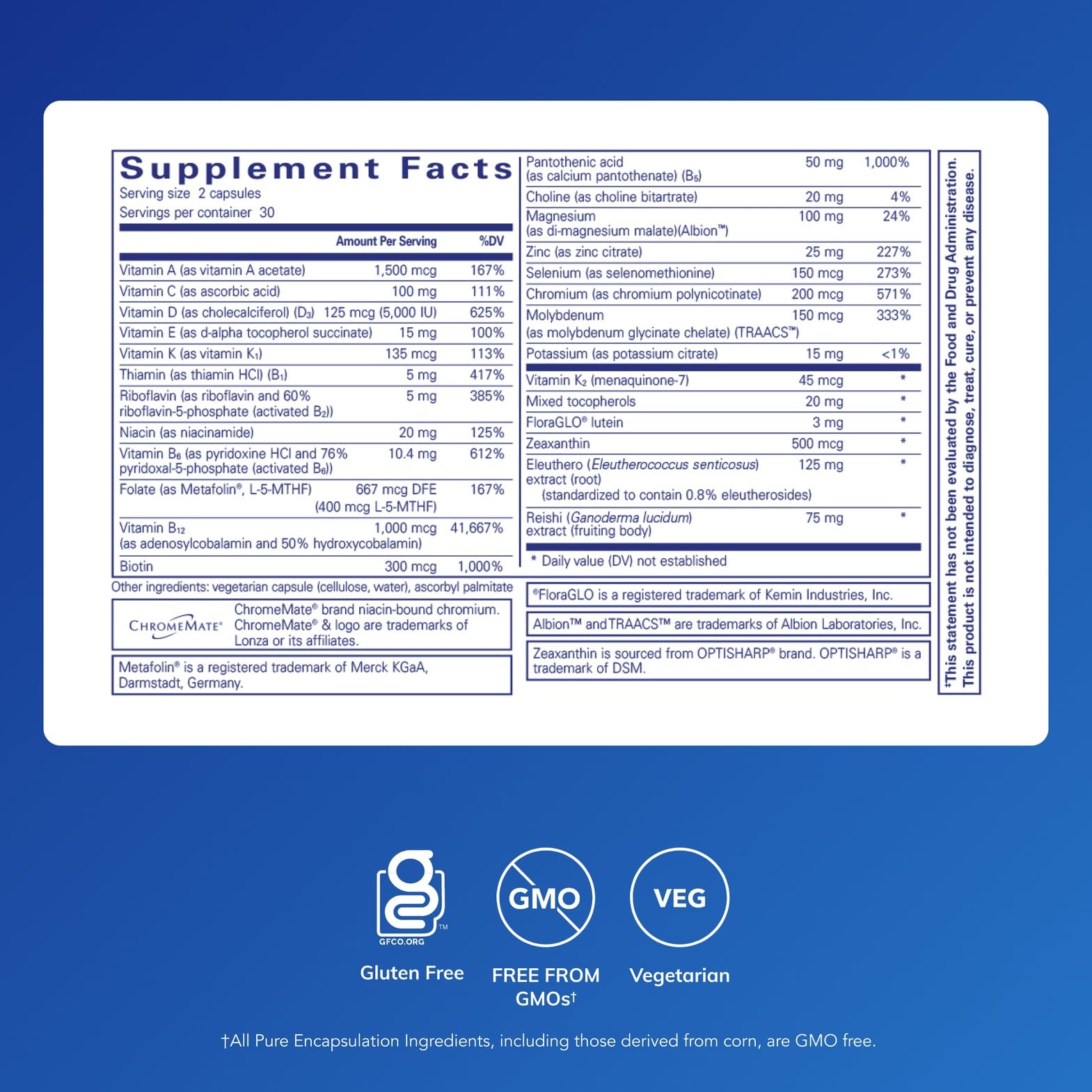 PureResponse multivitamin for men