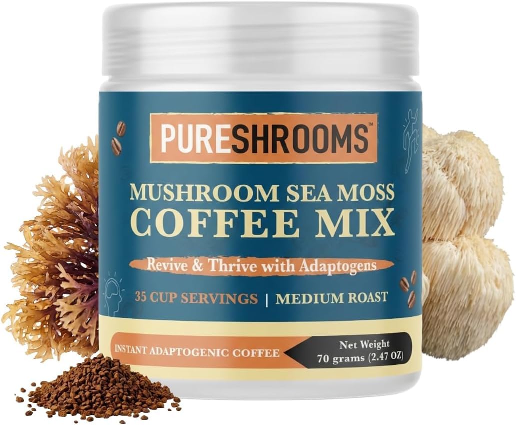 PureShrooms mushroom coffee blend