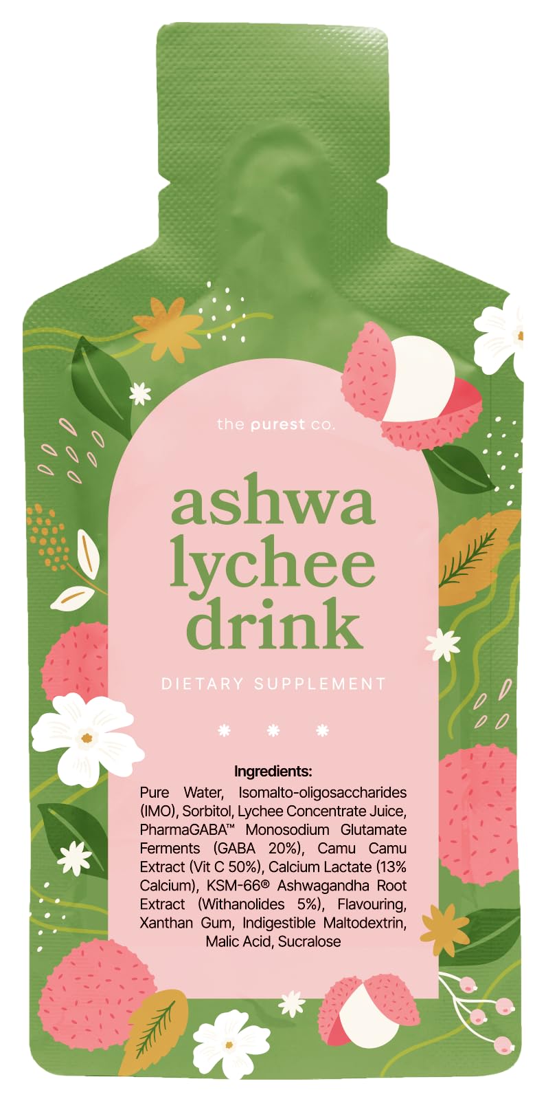 purest co Ashwa Lychee drink benefits