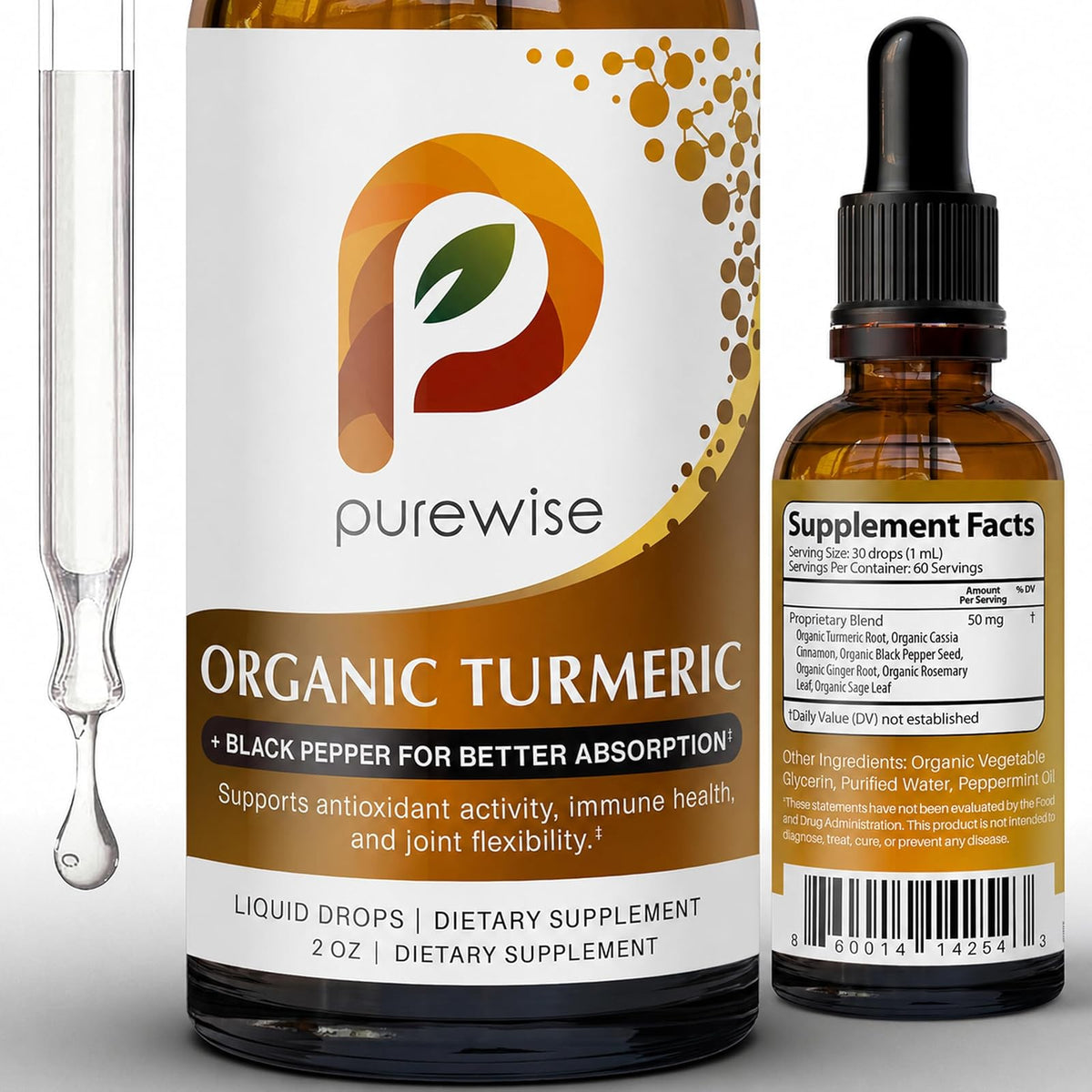 PureWise organic turmeric drops