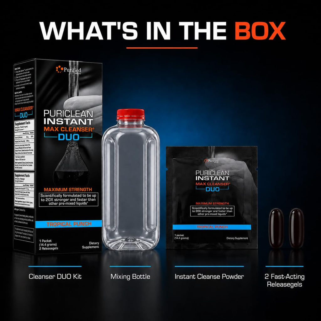 Puriclean duo bottles for detox