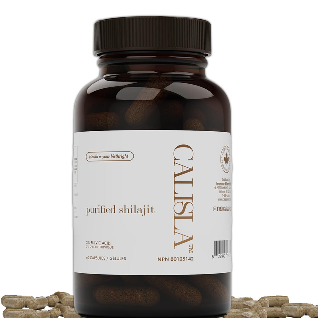 Purified Shilajit capsules for optimal health