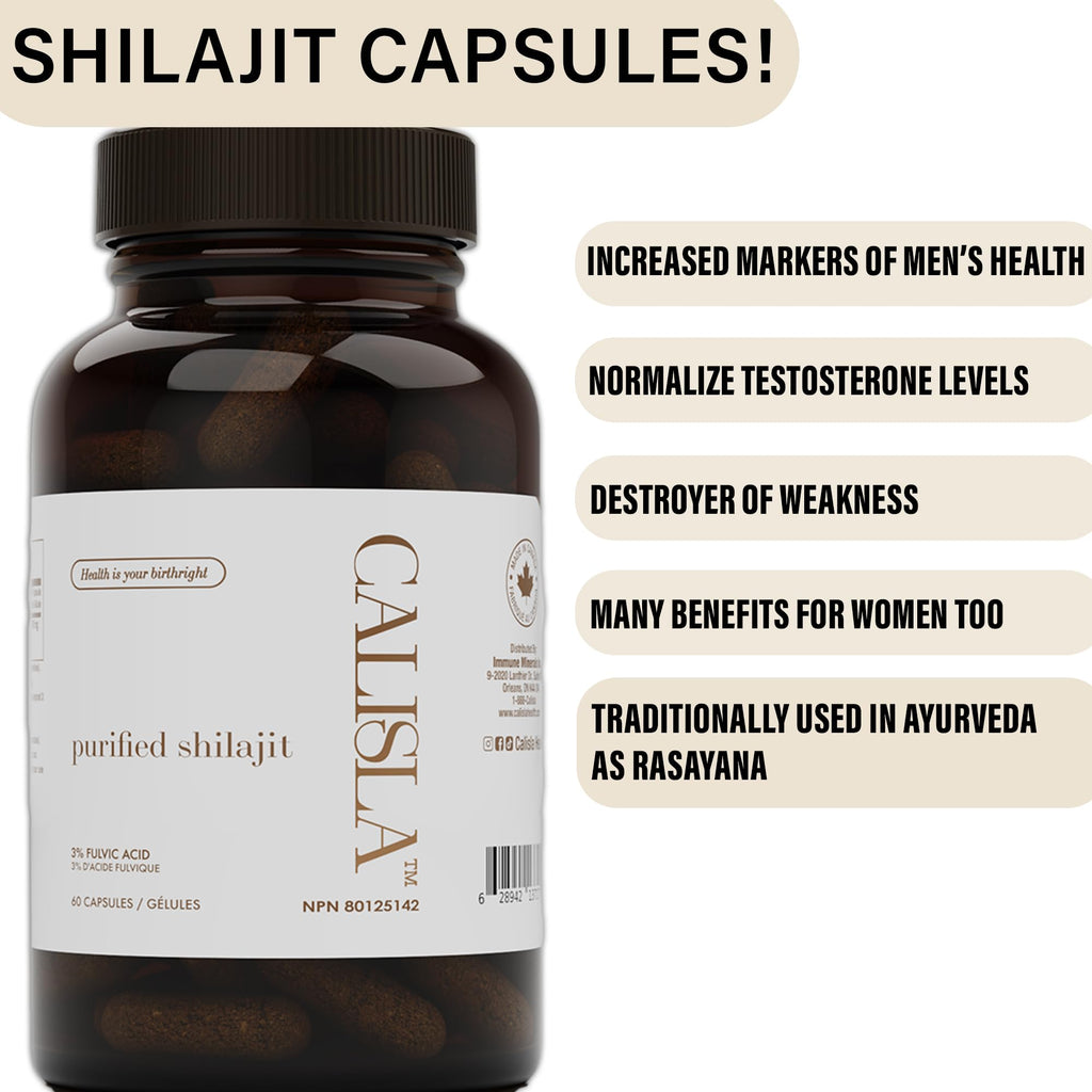 Purified Shilajit for energy and recovery