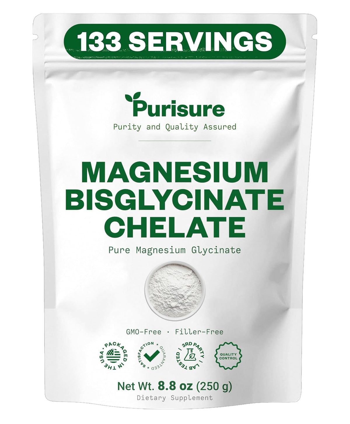 Purisure magnesium bisglycinate powder