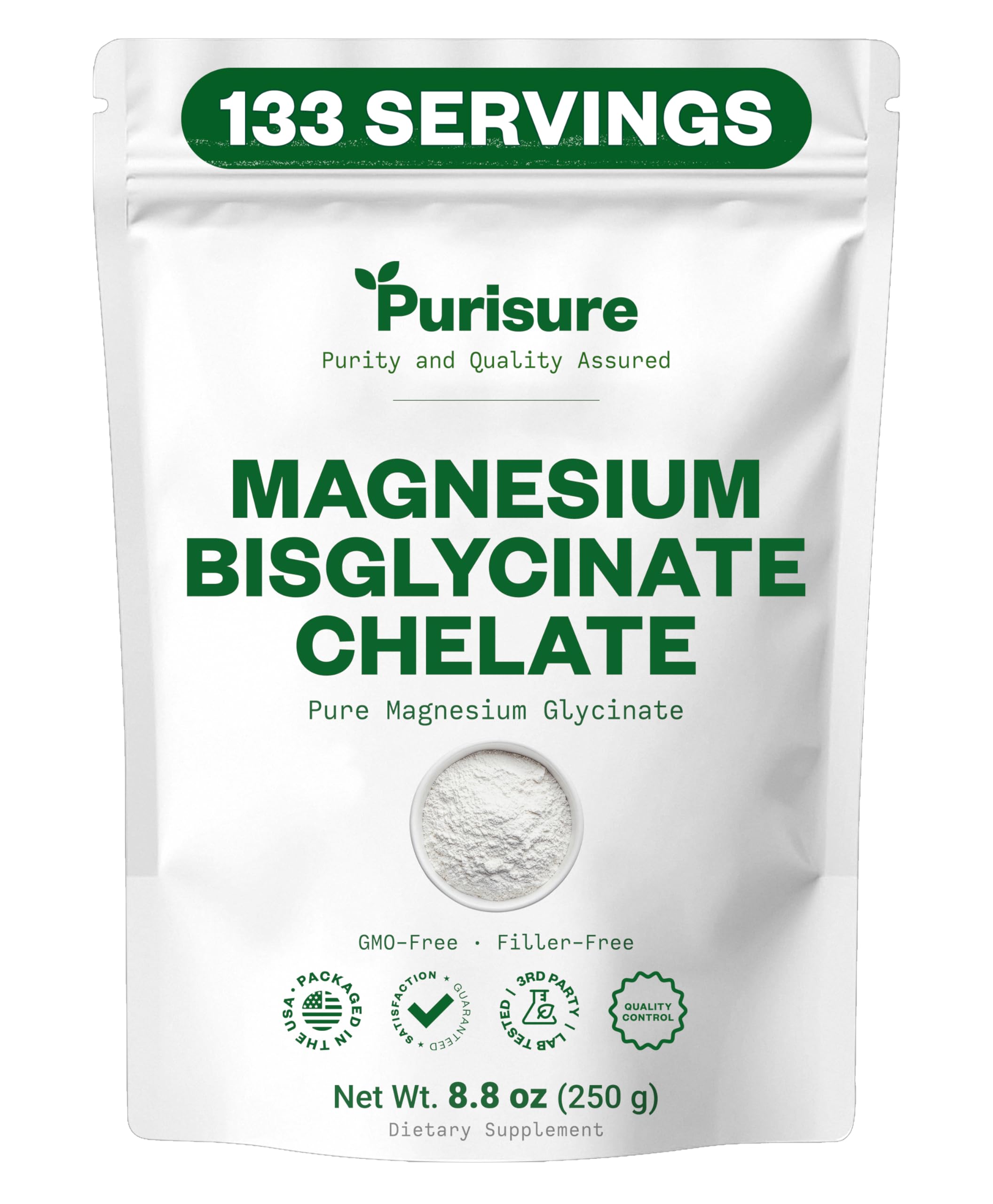 Purisure magnesium glycinate powder