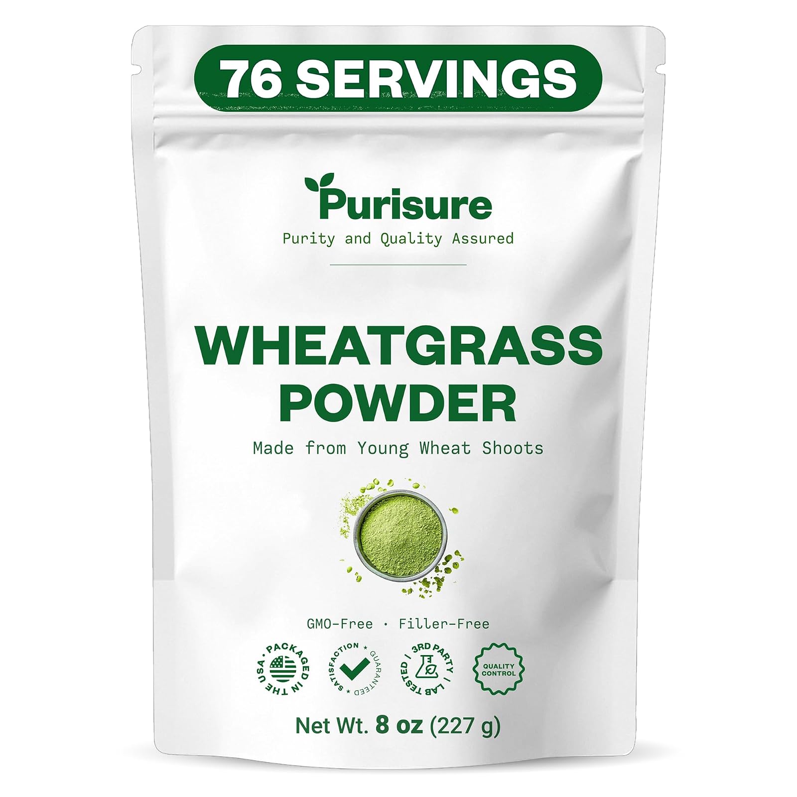 Purisure wheatgrass powder for smoothies