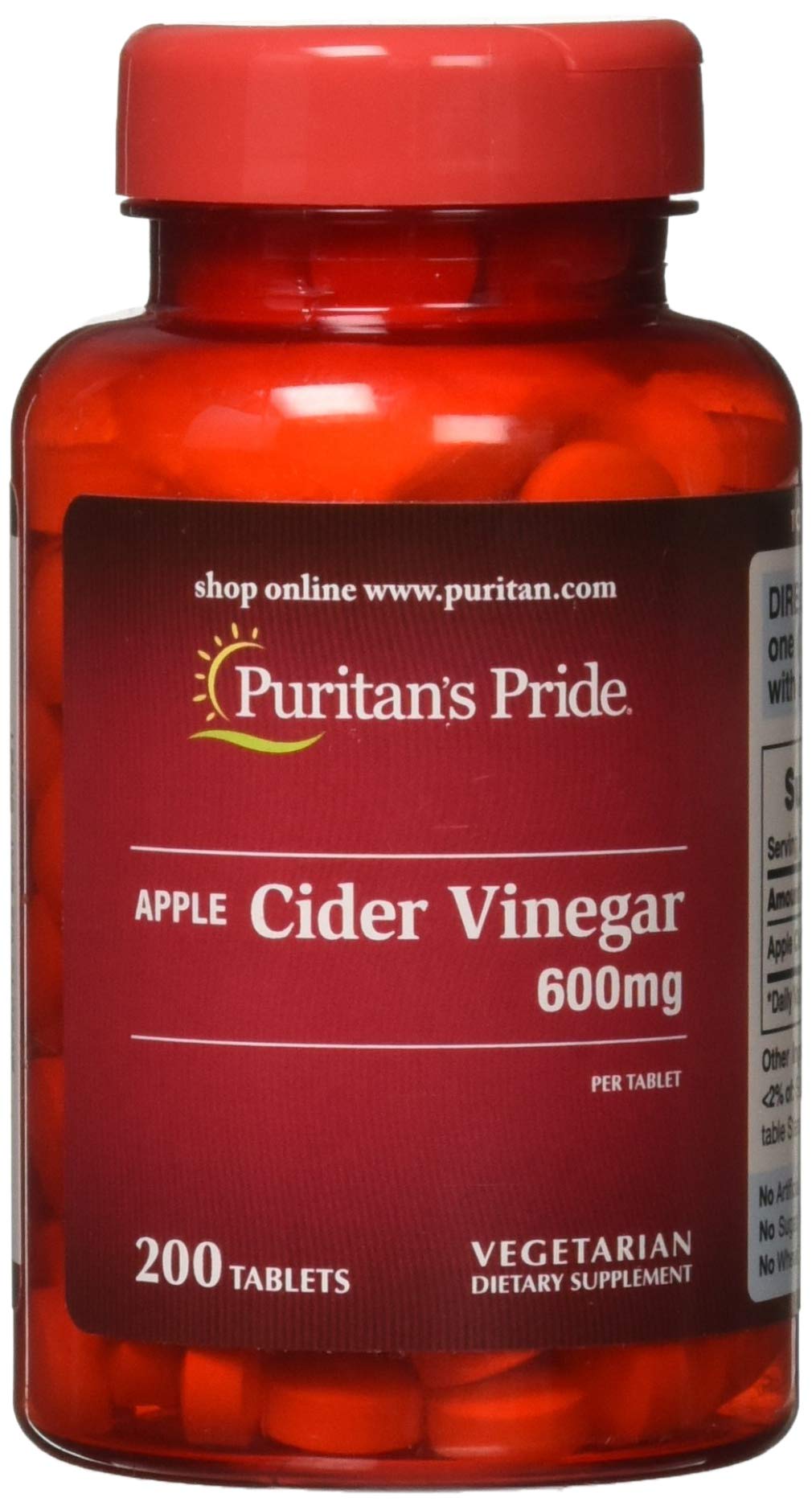 Puritan's Pride apple cider vinegar tablets