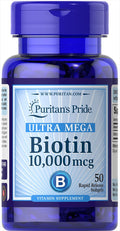 Puritan's Pride biotin softgels for hair growth