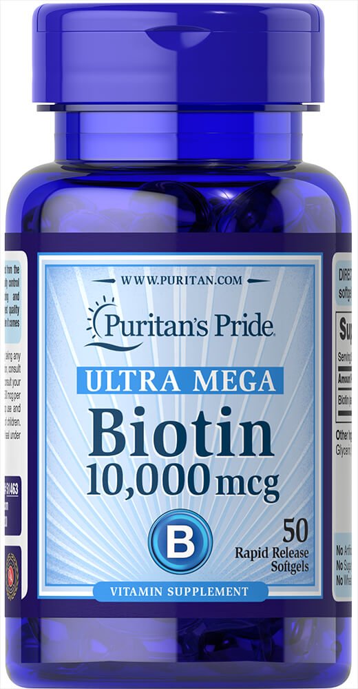 Puritan's Pride biotin softgels for hair growth