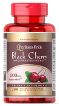 Puritan's Pride Black Cherry capsules for wellness
