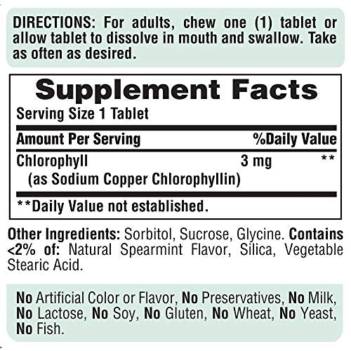 Puritan's Pride chlorophyll benefits