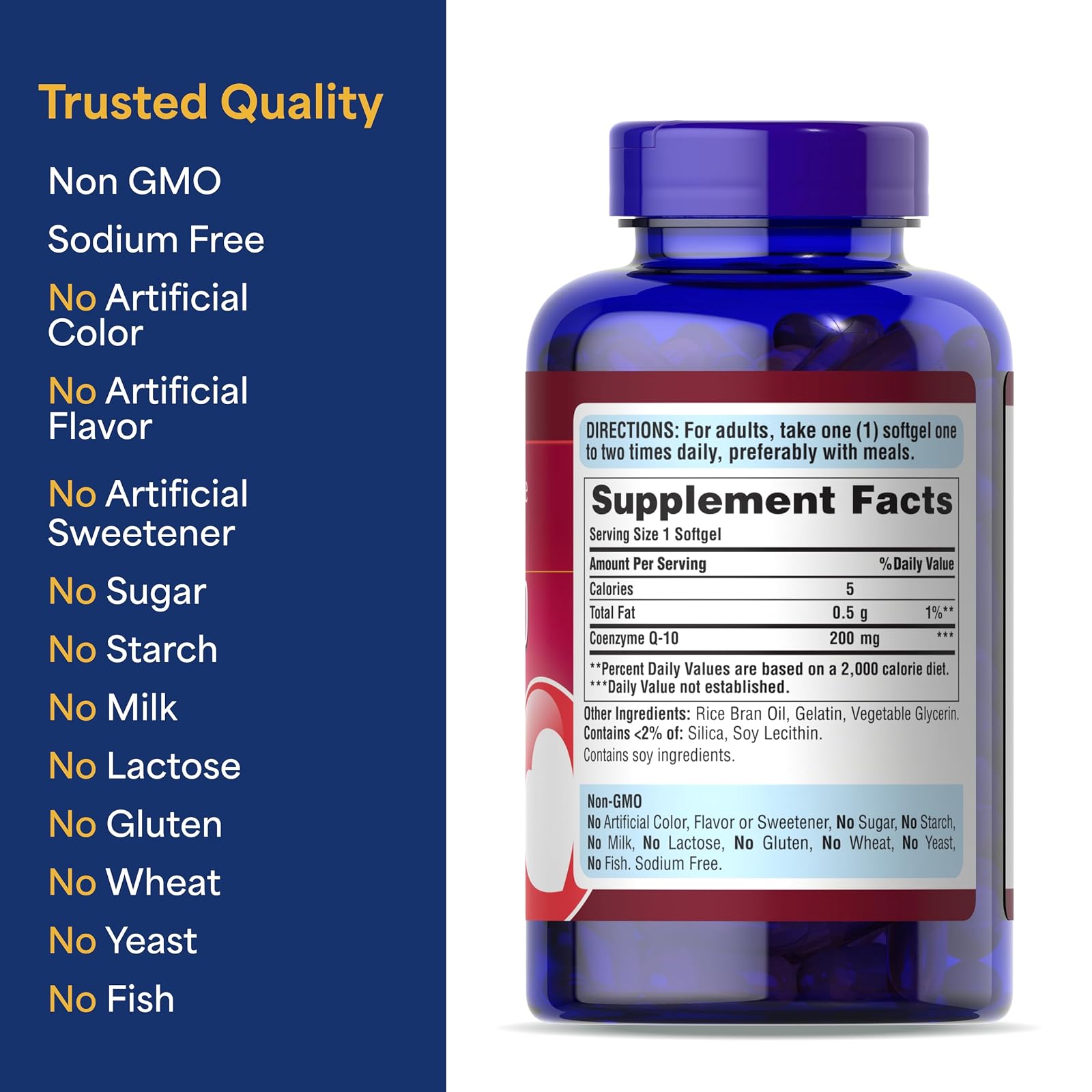 Puritan's Pride CoQ10 for active lifestyle