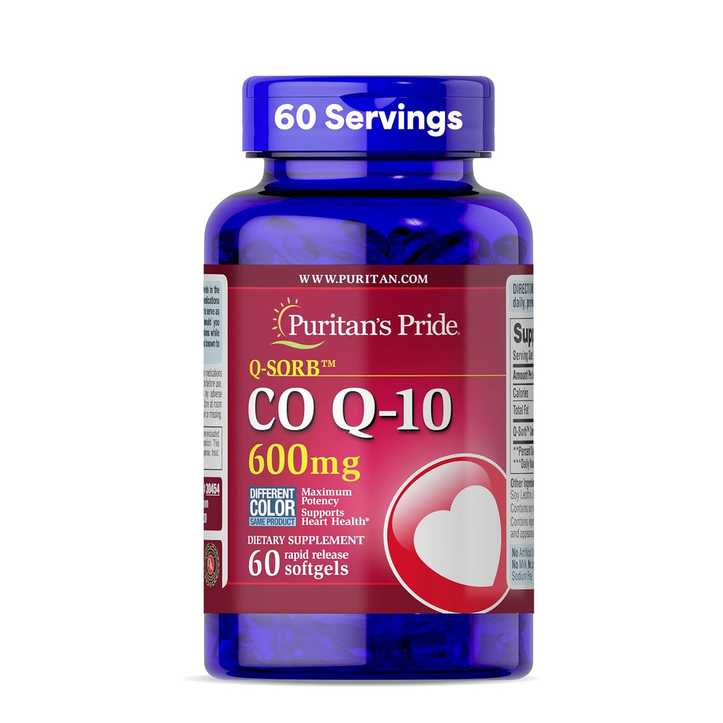 Puritan's Pride CoQ10 softgels for energy