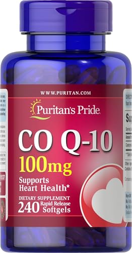 Puritan's Pride CoQ10 softgels for heart health