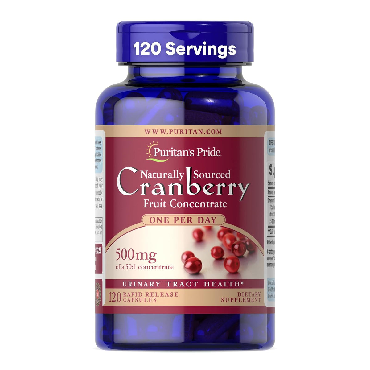 Puritan's Pride cranberry concentrate capsules