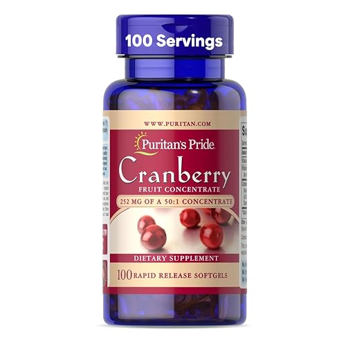 Puritan's Pride cranberry softgels