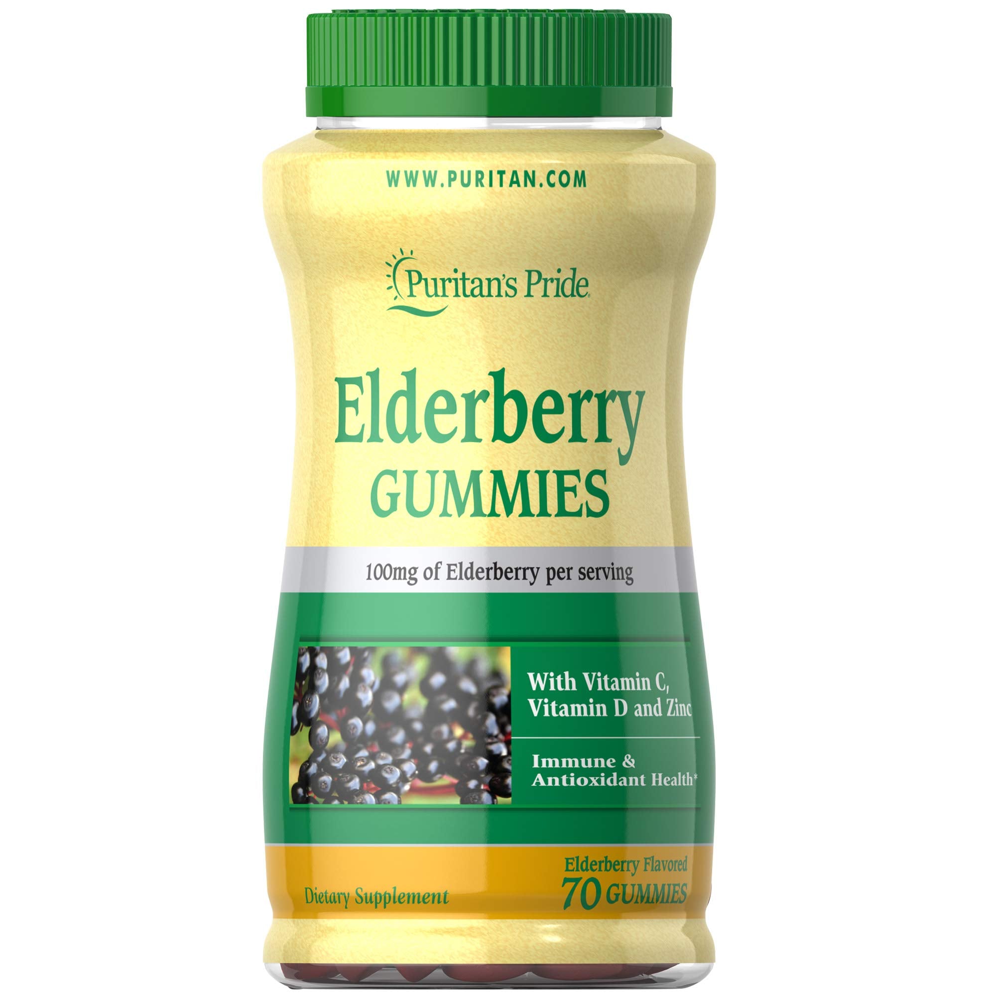 Puritan's Pride elderberry gummies for immunity
