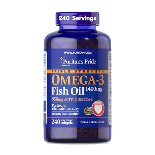 Puritan's Pride fish oil softgels
