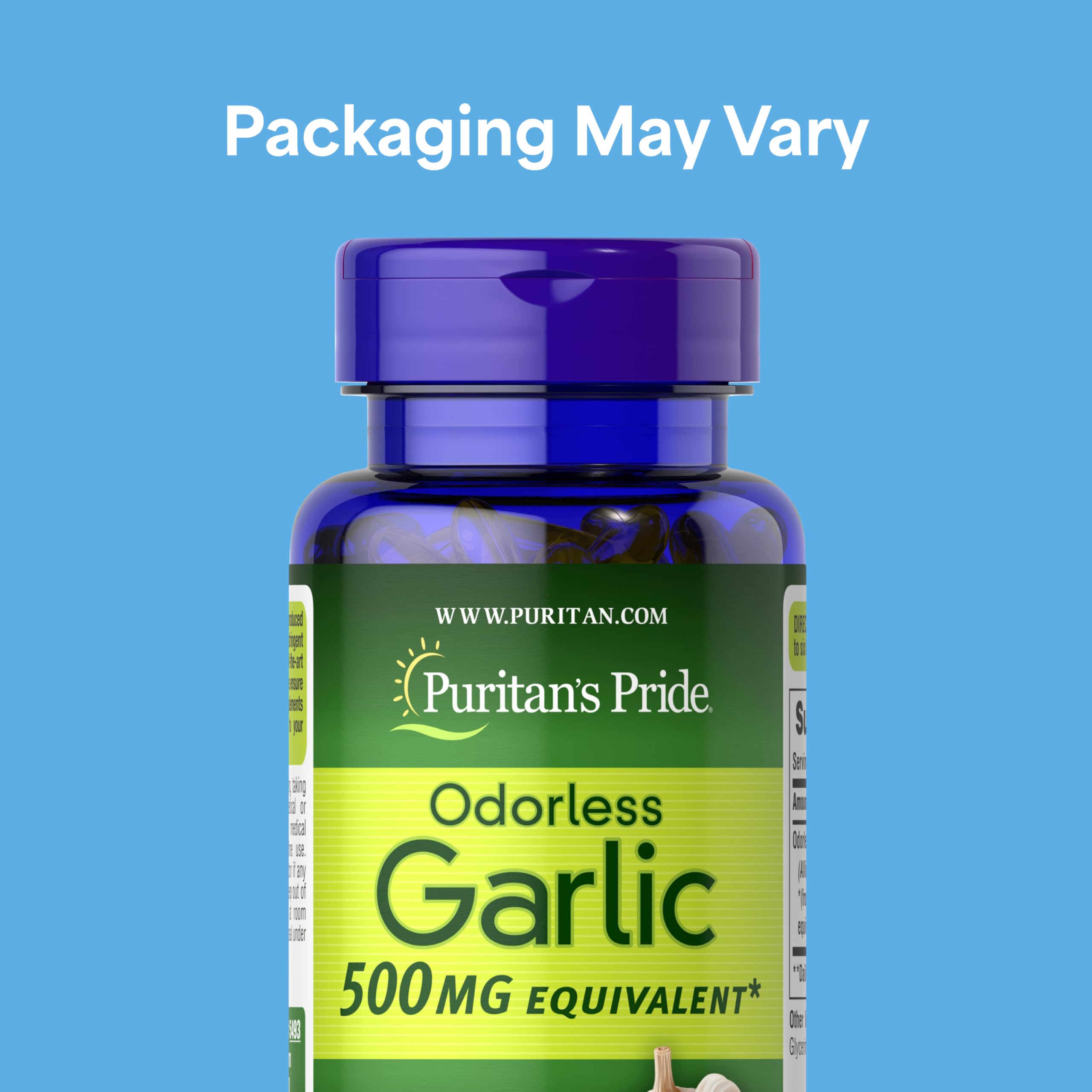 Puritan's Pride garlic for daily wellness
