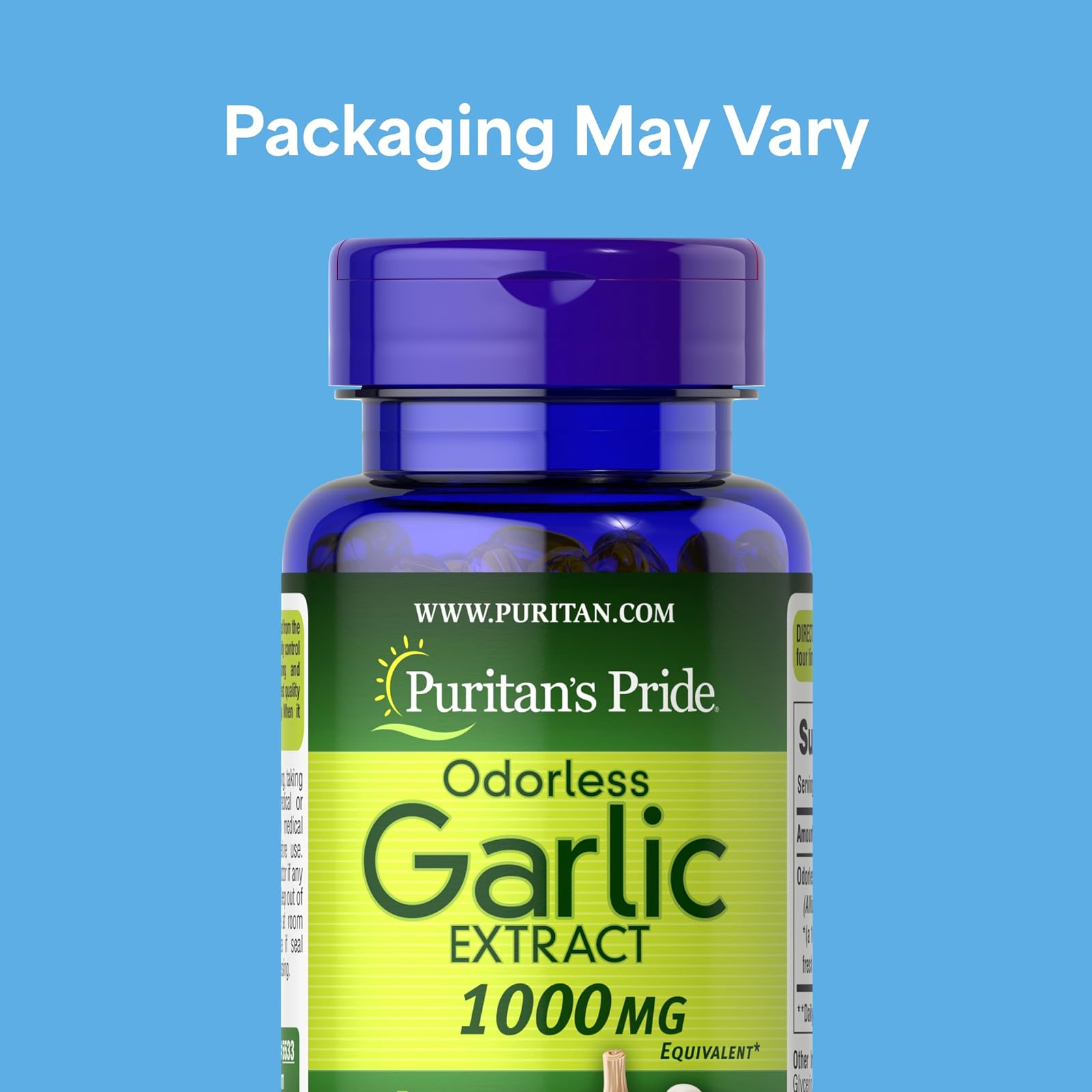 Puritan's Pride garlic supplement benefits