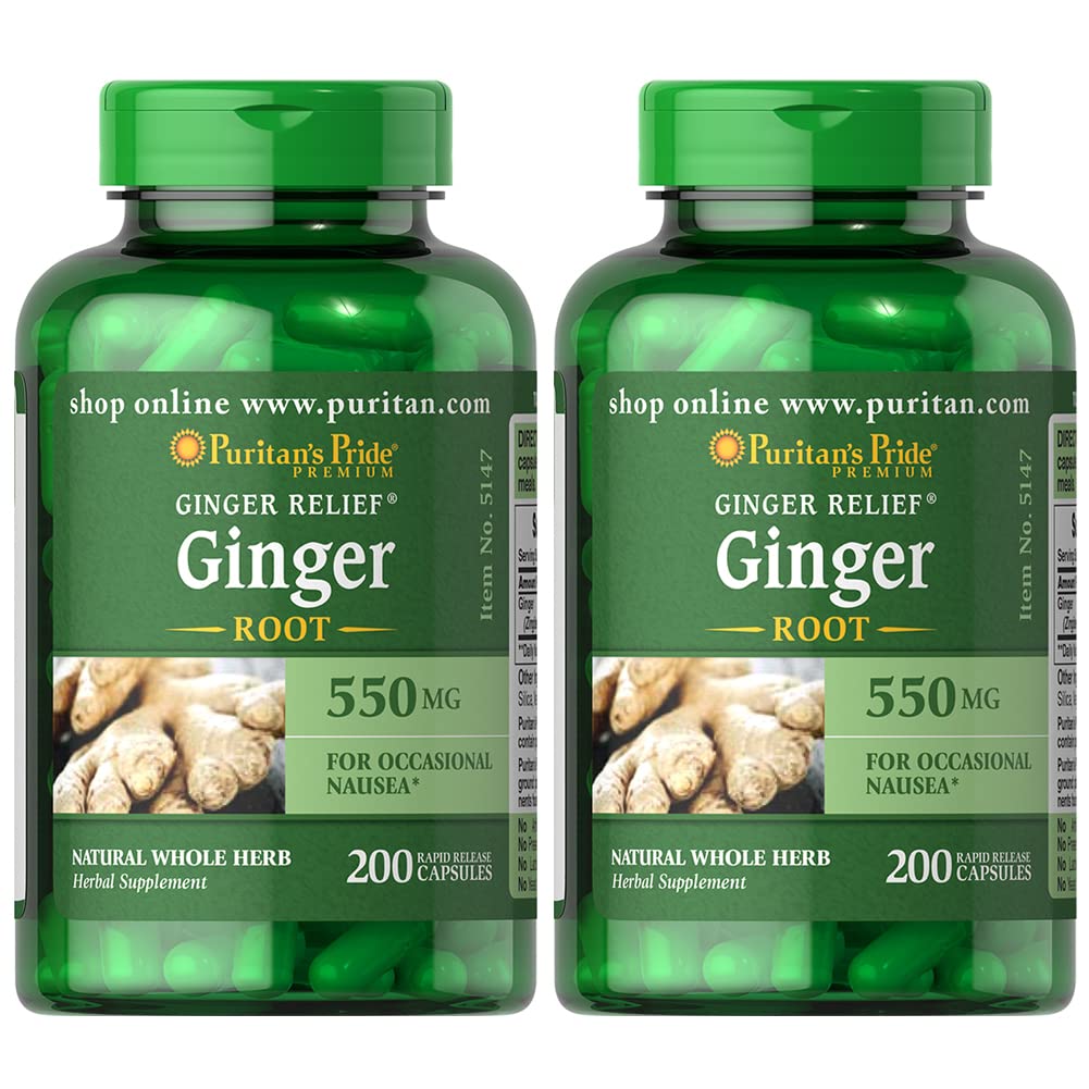 Puritan's Pride ginger root capsules