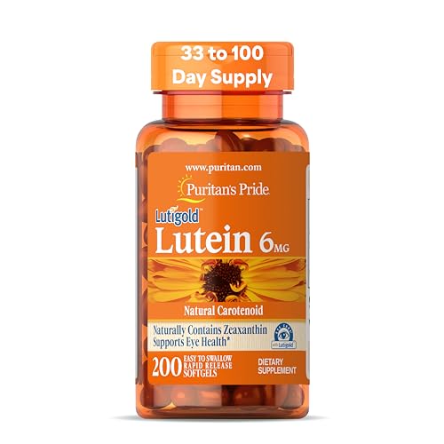 Puritan's Pride lutein softgels benefits