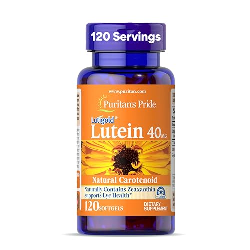 Puritan's Pride lutein softgels for eye health