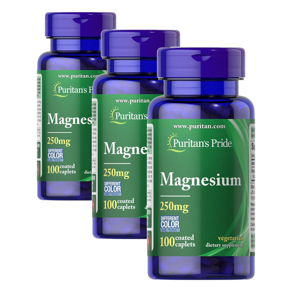 Puritan's Pride magnesium caplets for wellness
