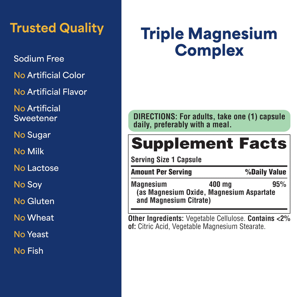 Puritan's Pride magnesium for sleep aid