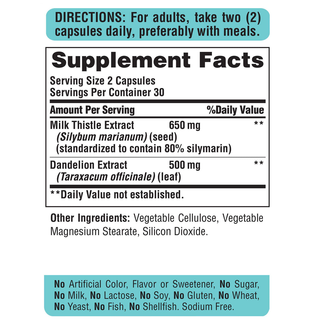 Puritan's Pride milk thistle benefits
