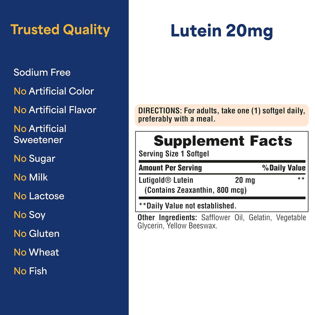 Puritan's Pride softgels for easy intake