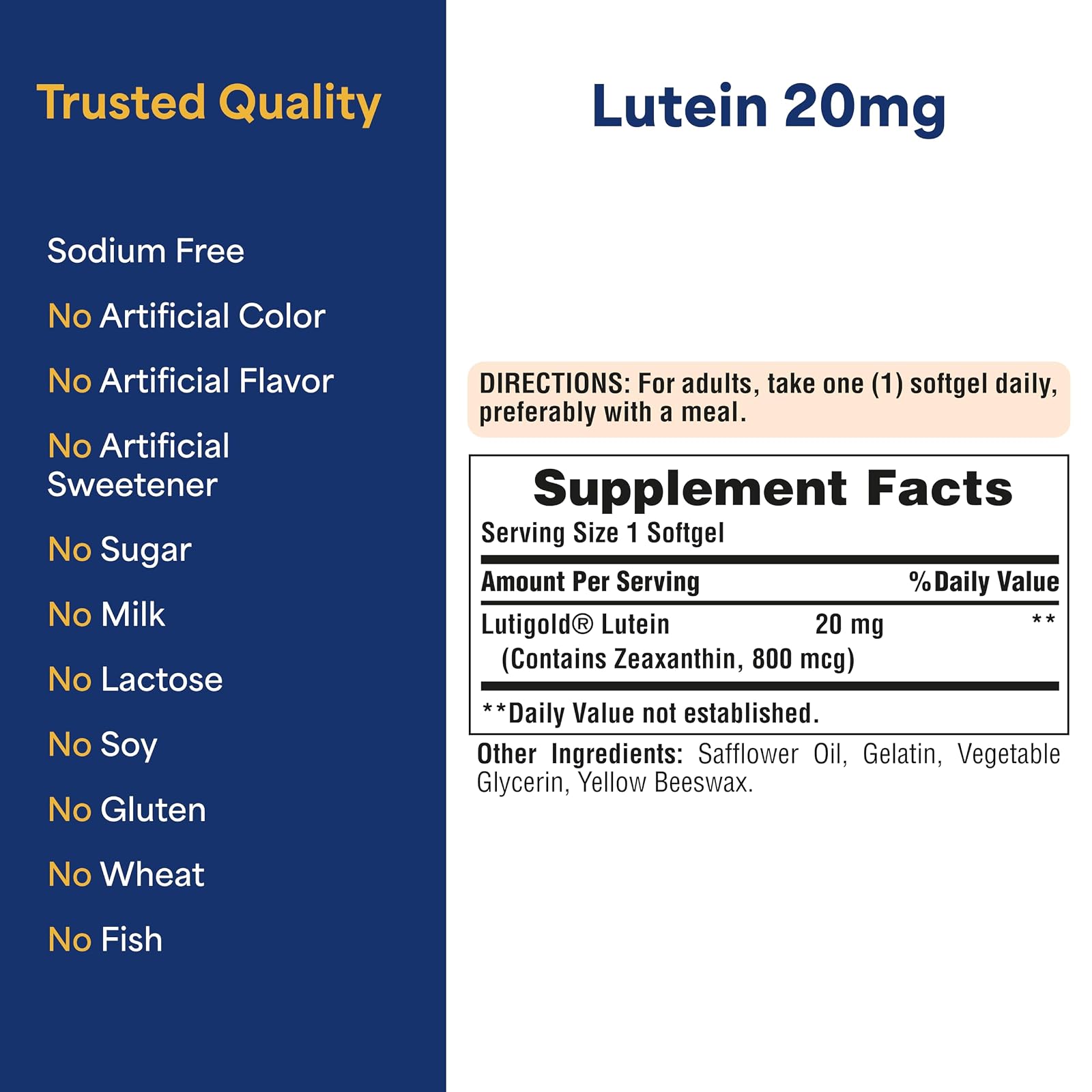 Puritan's Pride softgels for easy intake