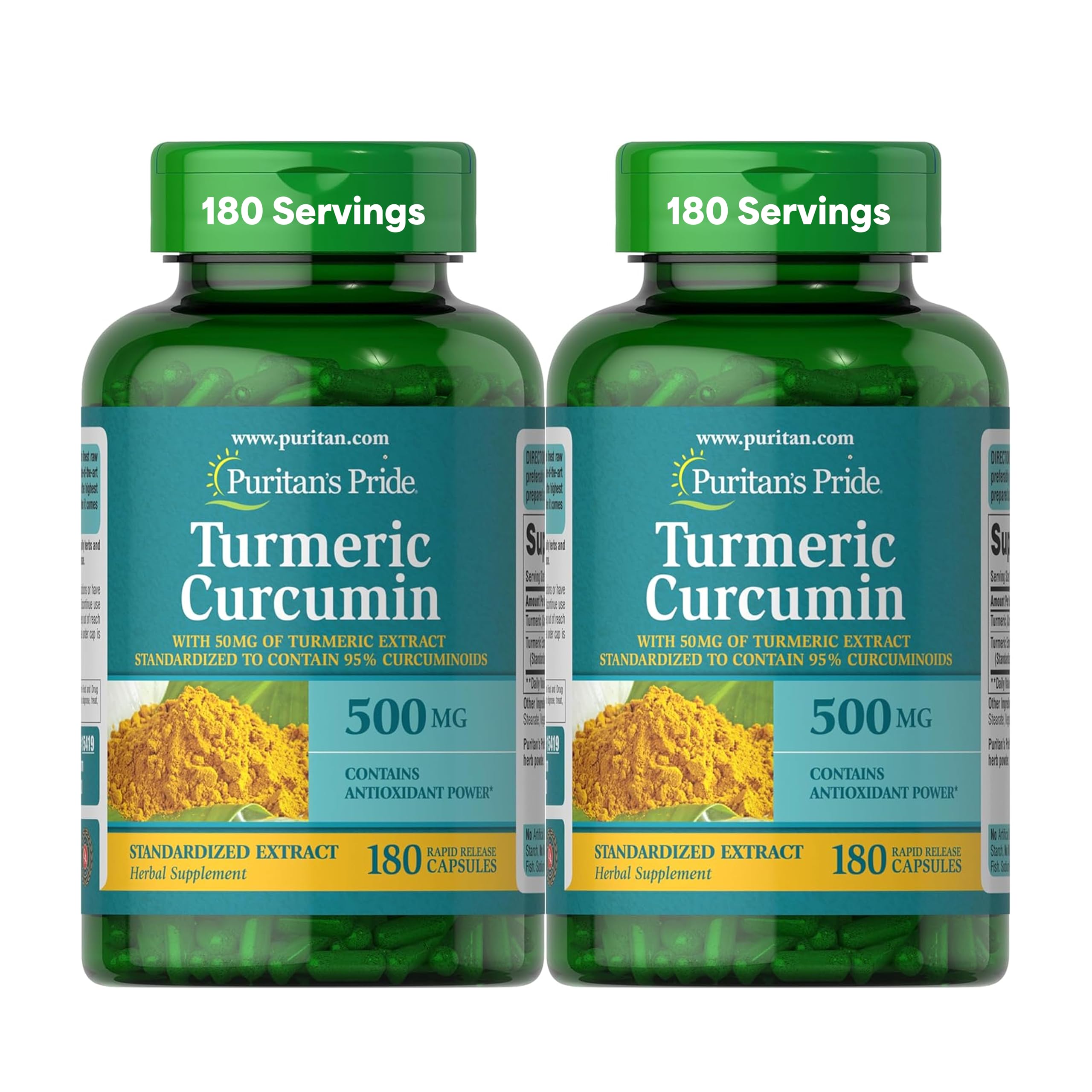 Puritan's Pride turmeric antioxidant capsules