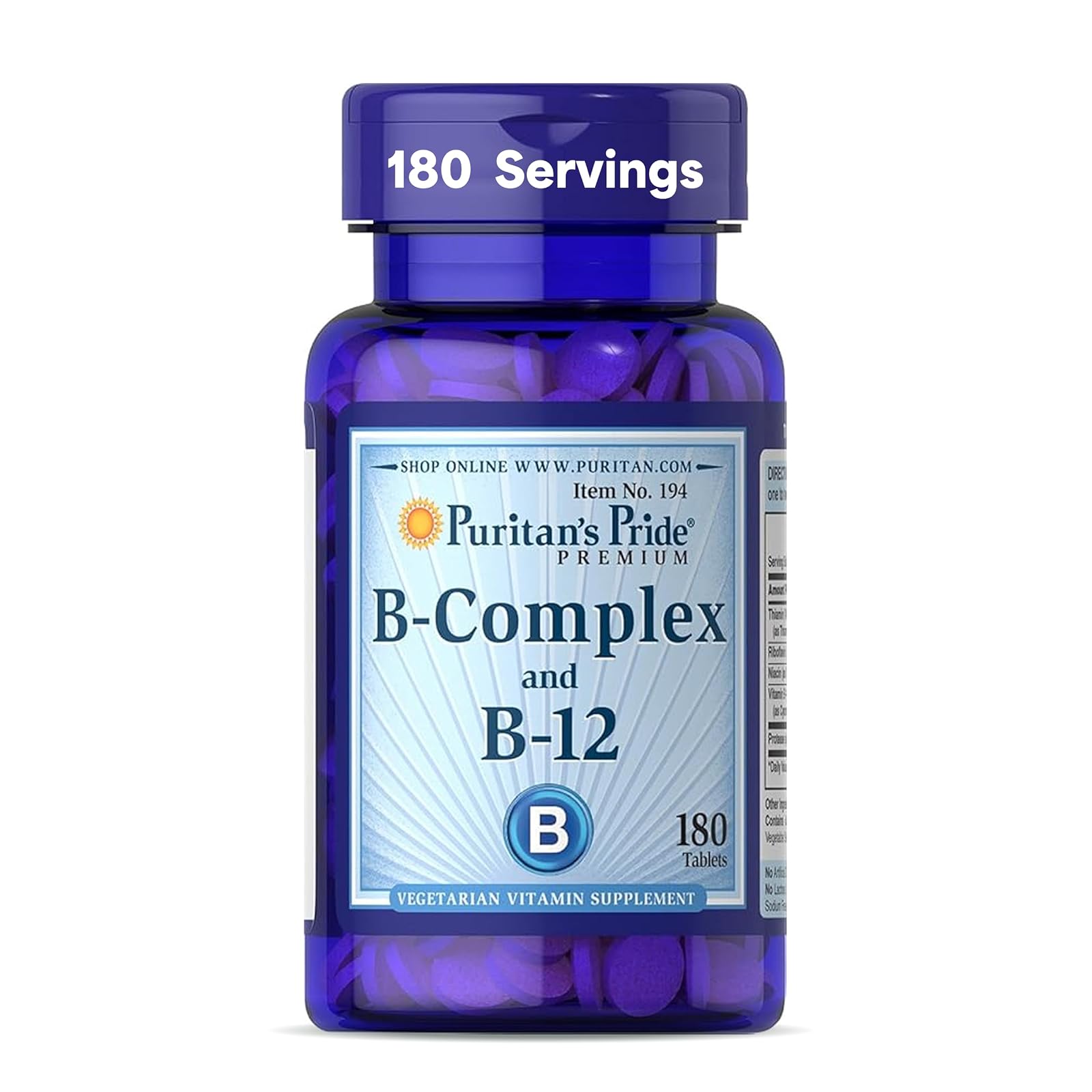 Puritan's Pride vitamin B complex tablets