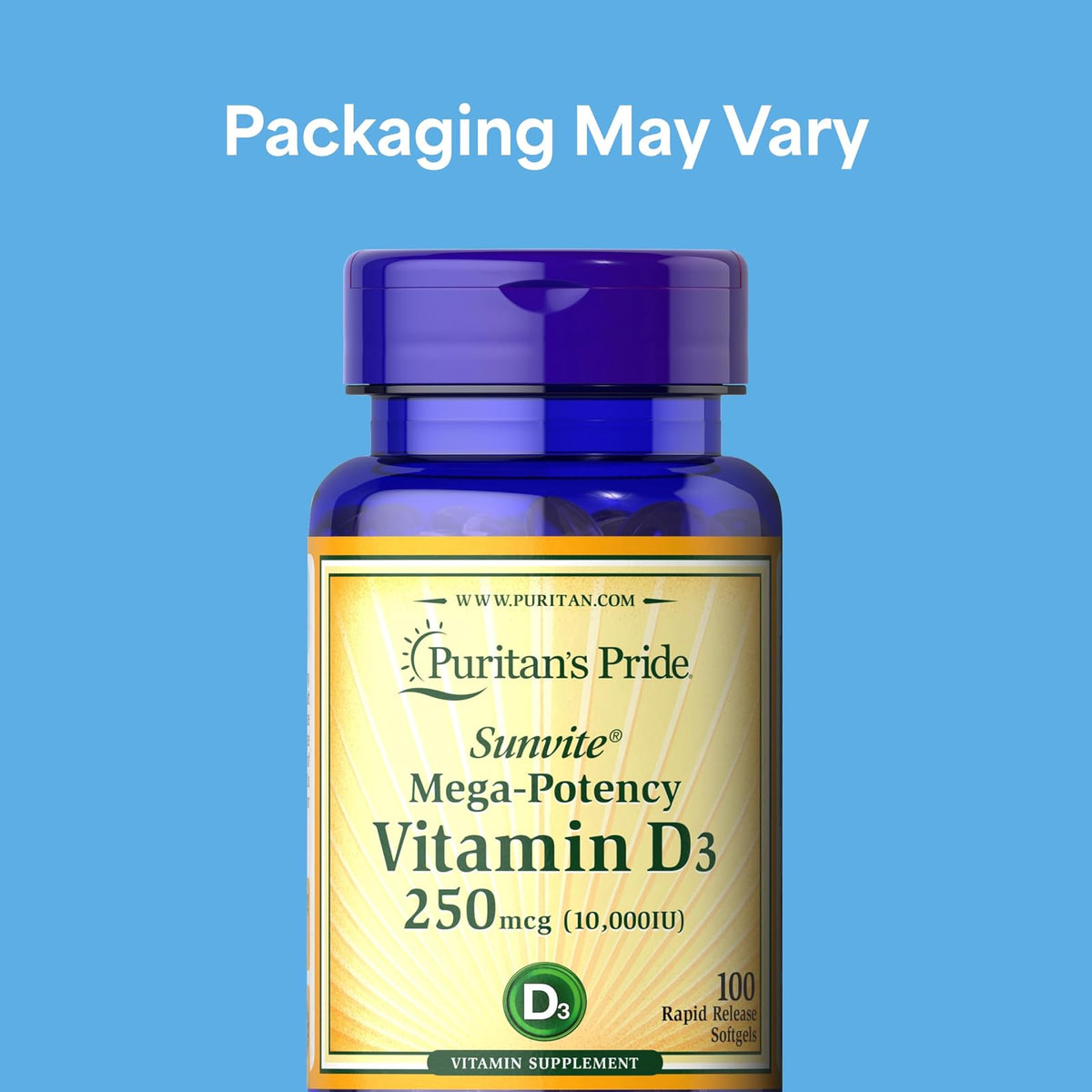 Puritan's Pride vitamin D3 benefits