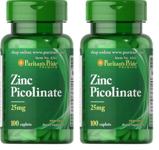 Puritan's Pride zinc caplets for immunity